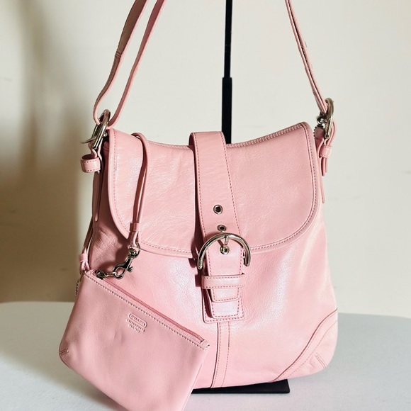 Coach | Bags | Vintage Coach Soho Pink Bag And Wristlet Set | Poshmark